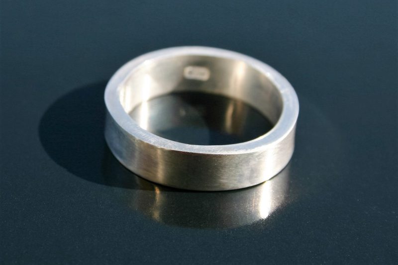 Silver Chunky Rectangle Ring - WMMsilver